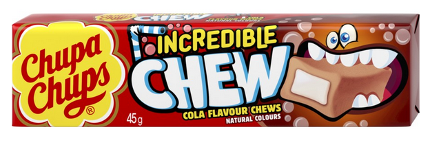 Chupa Chups Incredible Chew Cola 45g(20Pack) – Paloma Nuts & Confectionery
