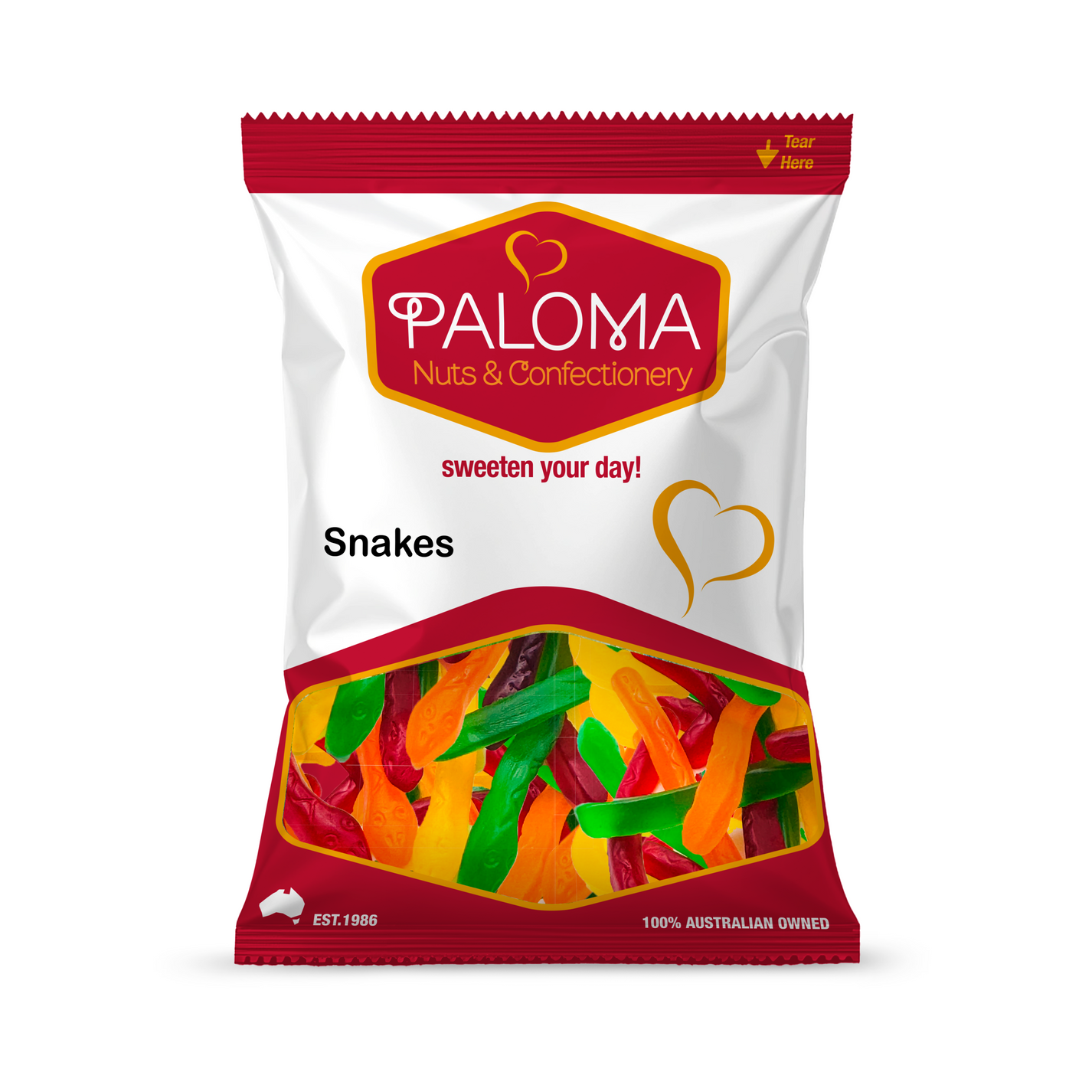 Paloma Gummy Snakes Lollies – Paloma Nuts & Confectionery