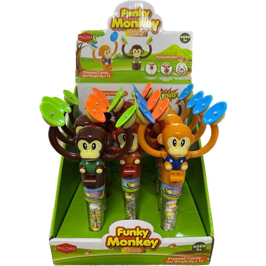 Funky Monkey - Clapping Toy with Candy 8g (x12 Toys) – Paloma Nuts ...
