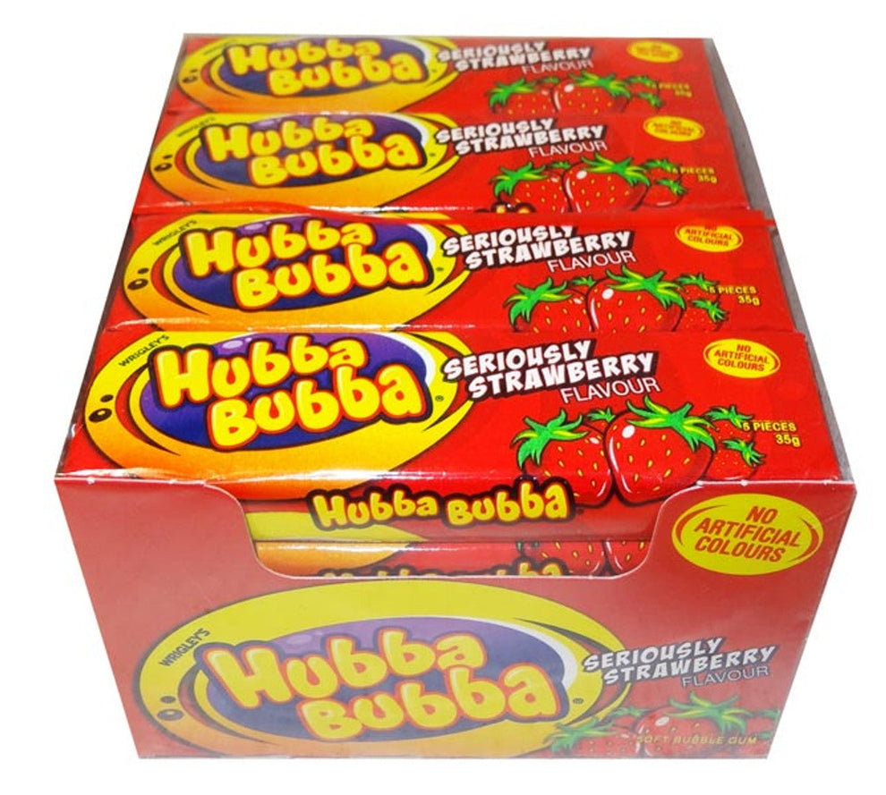 Hubba Bubba Strawberry 35g X 20 – Paloma Nuts & Confectionery