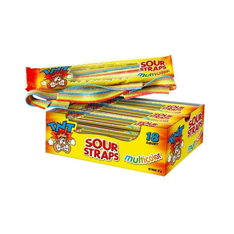 TNT Rainbow Sour Straps Candy 18xpack – Paloma Nuts & Confectionery